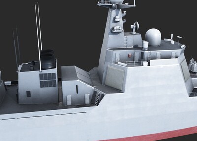 PBR 中国海军模型-军舰模型库-3ds Max(.max)模型下载-cg模型网