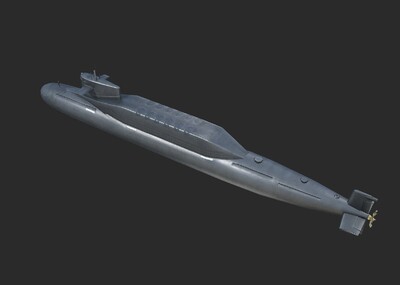 PBR 中国海军094型模型-潜艇模型库-3ds Max(.max)模型下载-cg模型网