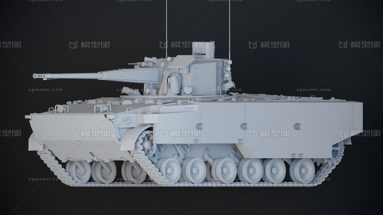 2S38 “偏流-防空”型57毫米高炮系统模型-火炮器械模型库-Cinema 4D(.c4d)模型下载-cg模型网