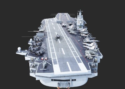 PBR 带机库模型-军舰模型库-3ds Max(.max)模型下载-cg模型网