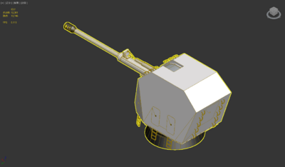 055驱逐舰主炮（HPJ-45型130mm主炮）模型-火炮器械模型库-3ds Max(.max)模型下载-cg模型网