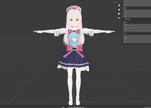 [arcaea]hikari-光（人物模型）模型-孩子-女模型库-Blender(.blend)模型下载-cg模型网