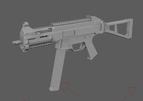 Ump45模型模型-枪械模型模型库-Maya(.ma/.mb)模型下载-cg模型网