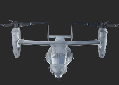 MV-22鱼鹰运输机 次时代简模 SV22 V-22 军用运模型-军用直升机模型库-3ds Max(.max)模型下载-cg模型网