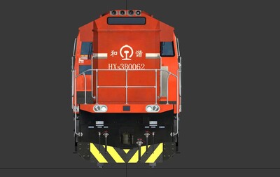 HXN3B型大功率交流传动内燃调车机车模型-火车/轨道车模型库-3ds Max(.max)模型下载-cg模型网
