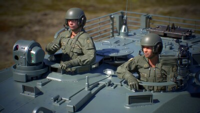 豹2SG主战坦克 含坦克兵模型-装甲车／坦克模型库-3ds Max(.max)模型下载-cg模型网