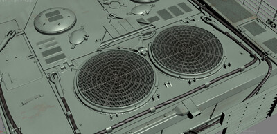 豹2SG主战坦克 含坦克兵模型-装甲车／坦克模型库-3ds Max(.max)模型下载-cg模型网