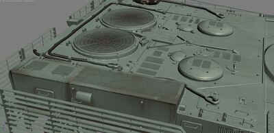 豹2SG主战坦克 含坦克兵模型-装甲车／坦克模型库-3ds Max(.max)模型下载-cg模型网