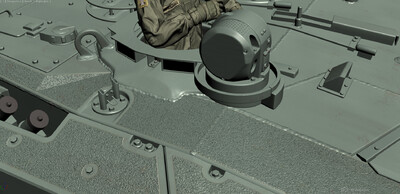 豹2SG主战坦克 含坦克兵模型-装甲车／坦克模型库-3ds Max(.max)模型下载-cg模型网