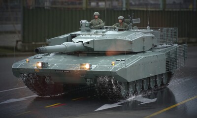 豹2SG主战坦克 含坦克兵模型-装甲车／坦克模型库-3ds Max(.max)模型下载-cg模型网