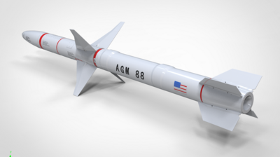 AGM-88反辐射导弹 AGM-88 H_静等花开丶作品_武器火炮器械武器火炮器械_cg模型网
