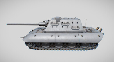 Panzerkampfwagen E100模型-装甲车／坦克模型库-Maya(.ma/.mb)模型下载-cg模型网