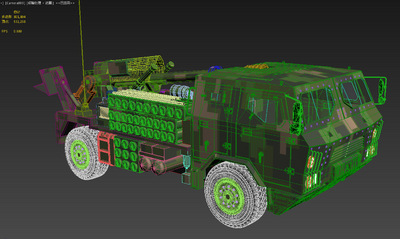 国产PCL-161 122毫米车载火炮模型-火炮器械模型库-3ds Max(.max)模型下载-cg模型网