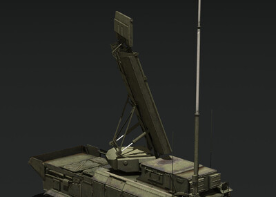 次时代写实9S18预警搜索雷达探测车模型模型-装甲车／坦克模型库-3ds Max(.max)模型下载-cg模型网