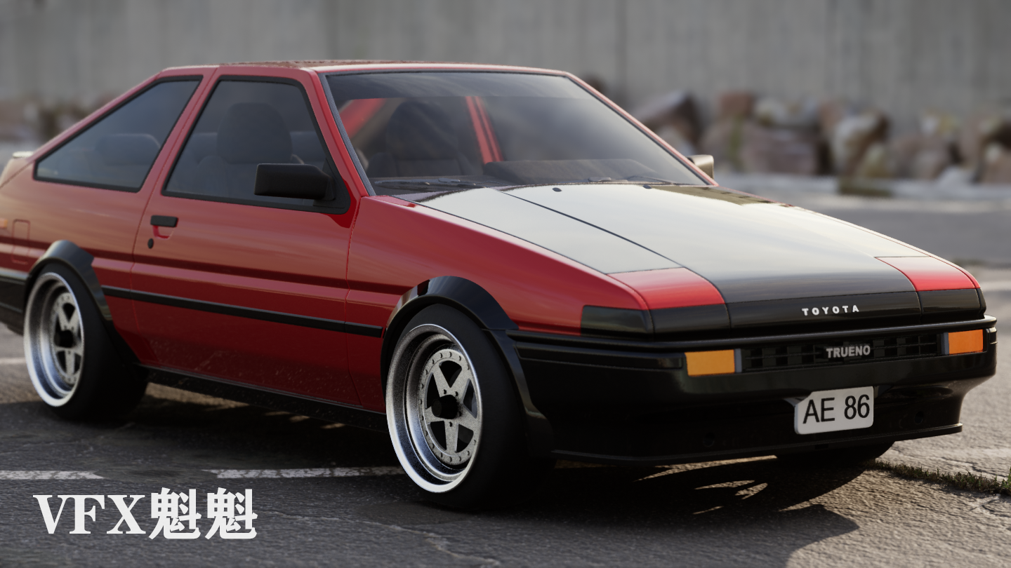 平时练习-AE86模型 - 游戏/影视/动画 - 作品模型 - CG模型网