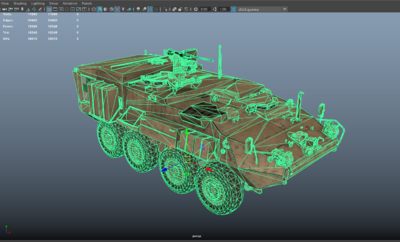 Medic M1133装甲车模型-装甲车／坦克模型库-FBX(.fbx)模型下载-cg模型网