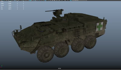 Medic M1133装甲车模型-装甲车／坦克模型库-FBX(.fbx)模型下载-cg模型网