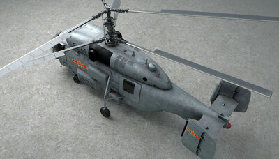 卡-28反潜直升机 Ka-28模型-军用直升机模型库-3ds Max(.max)模型下载-cg模型网