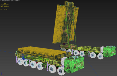 YLC-8E机动式UHF反隐身防空警戒雷达模型-装甲车／坦克模型库-3ds Max(.max)模型下载-cg模型网