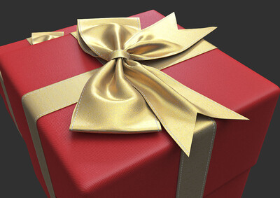 礼品盒 PBR材质模型-个人用品模型库-OBJ(.obj/.mtl)模型下载-cg模型网