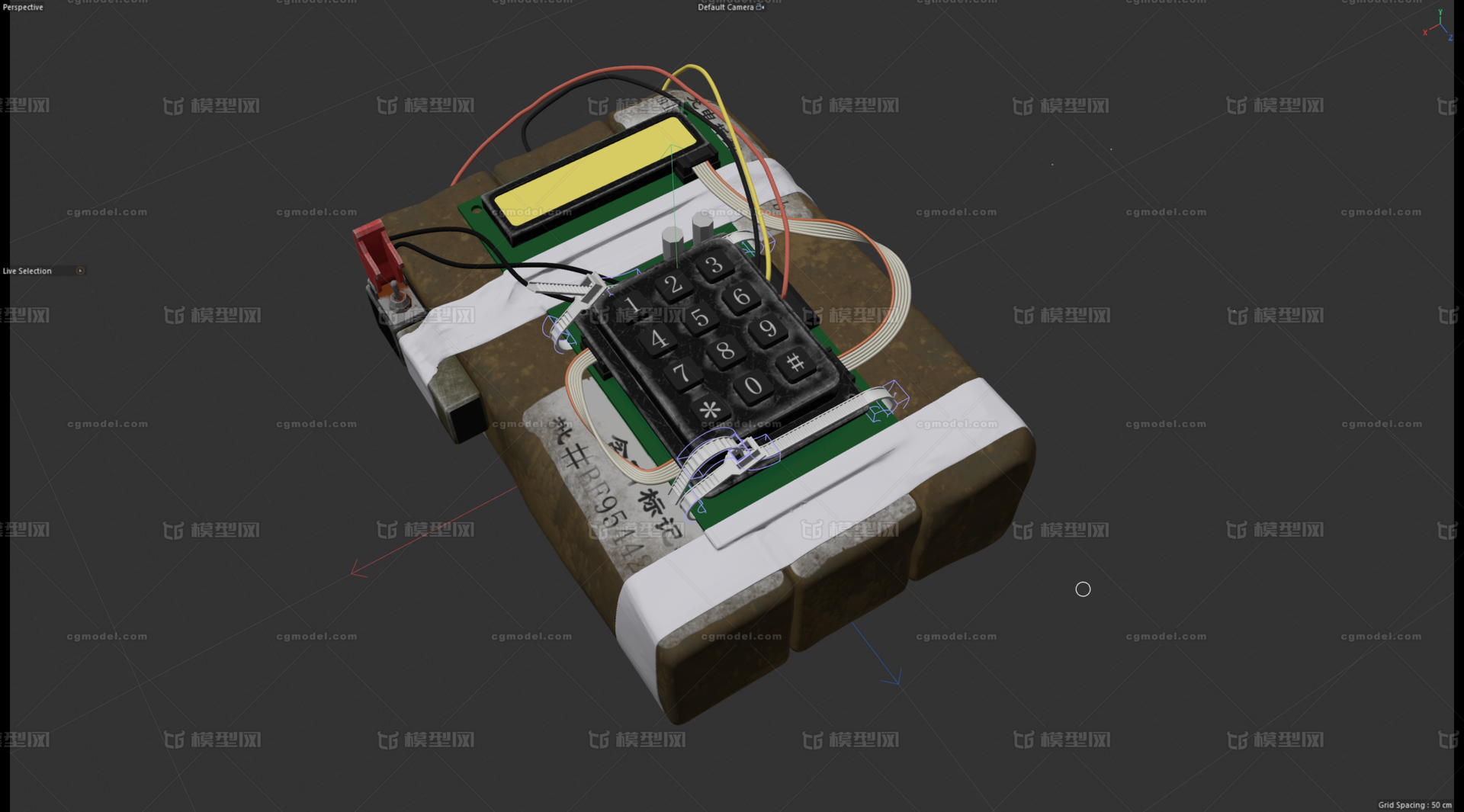 C4炸弹 CSGO模型-其他器械模型库-Cinema 4D(.c4d)模型下载-cg模型网