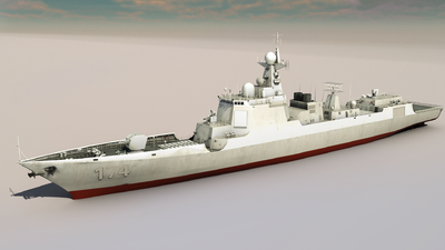 合肥舰052D型导弹驱逐舰模型-军舰模型库-OBJ(.obj/.mtl)模型下载-cg模型网