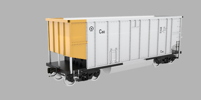 C80敞车模型-火车/轨道车模型库-3ds Max(.max)模型下载-cg模型网