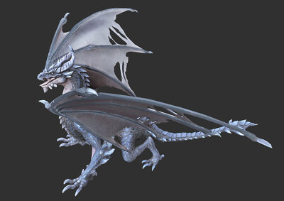 PBR次世代 远古龙模型-神话/幻想模型库-OBJ(.obj/.mtl)模型下载-cg模型网