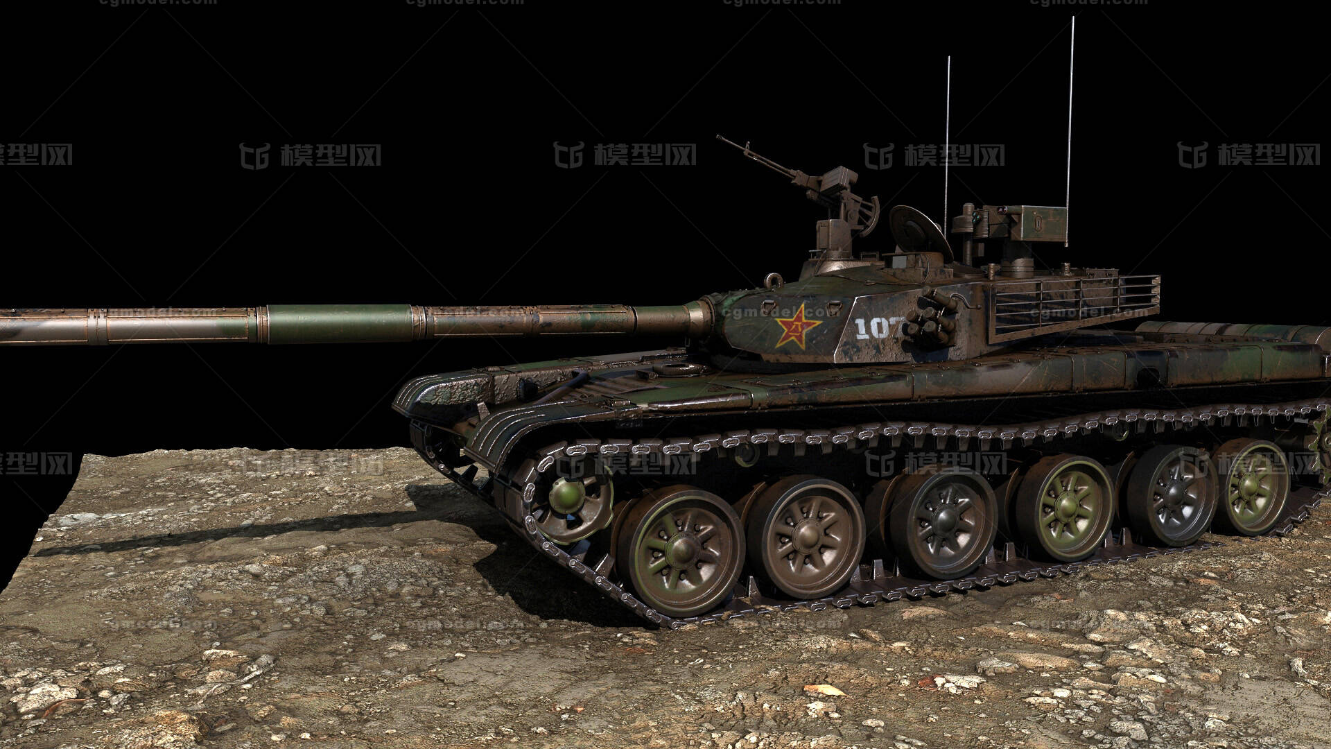 中国人民解放军ZTZ-98主战坦克_youfon作品_车辆装甲车／坦克车辆装甲车／坦克_cg模型网