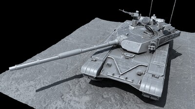 中国人民解放军ZTZ-98主战坦克模型-装甲车／坦克模型库-3ds Max(.max)模型下载-cg模型网