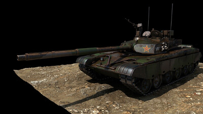 中国人民解放军ZTZ-98主战坦克模型-装甲车／坦克模型库-3ds Max(.max)模型下载-cg模型网