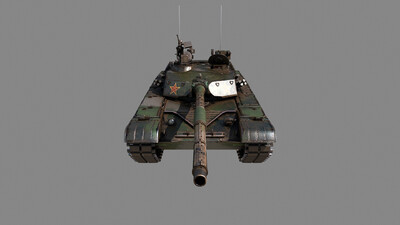 中国人民解放军ZTZ-98主战坦克模型-装甲车／坦克模型库-3ds Max(.max)模型下载-cg模型网
