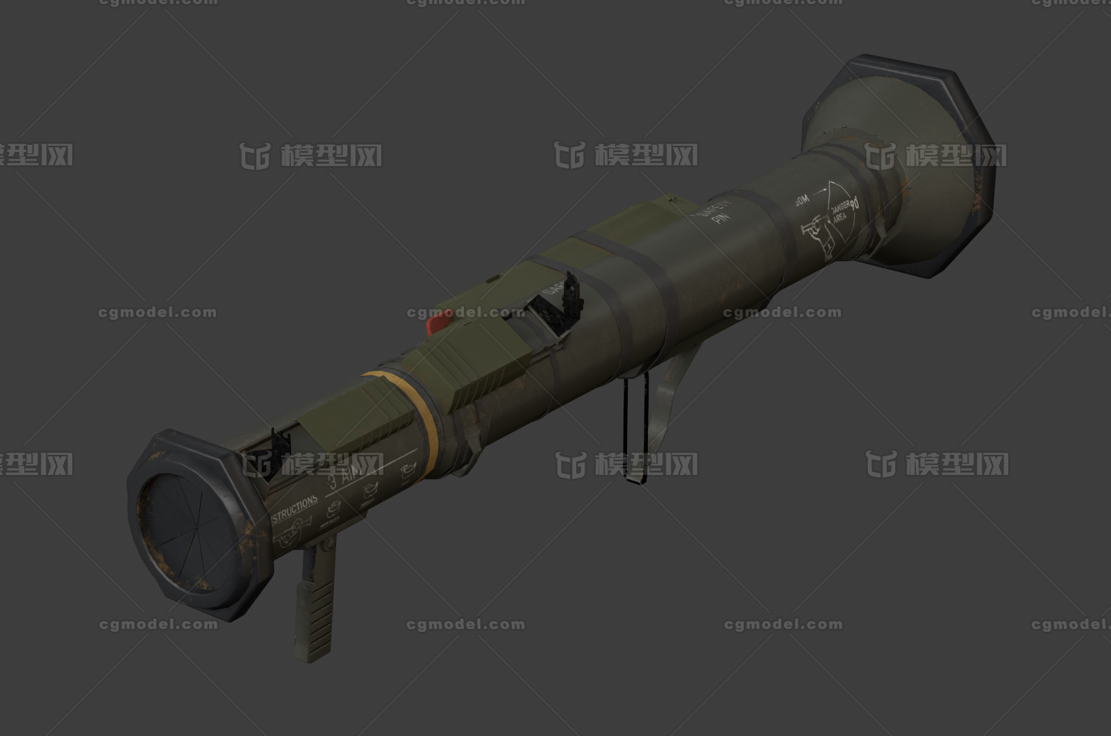 AT4_反坦克火箭筒模型-火炮器械模型库-FBX(.fbx)模型下载-cg模型网