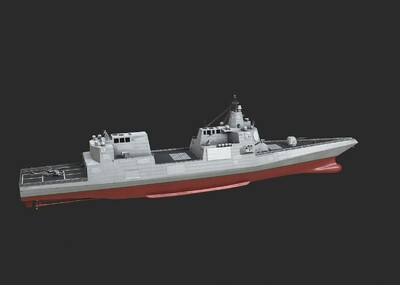 PBR【假想敌】美国海军 未来DDGX型_冰是沉默的水作品_船艇军舰_cg模型网