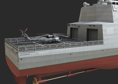 PBR【假想敌】美国海军 未来DDGX型_冰是沉默的水作品_船艇军舰_cg模型网