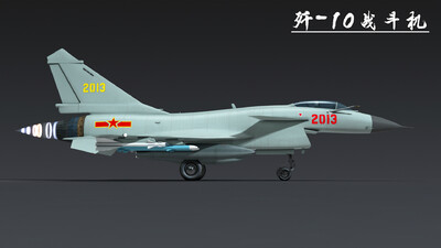 歼10C J10C模型-军用飞机模型库-3ds Max(.max)模型下载-cg模型网