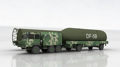 写实DF-5B 运载车模型-装甲车／坦克模型库-3ds Max(.max)模型下载-cg模型网
