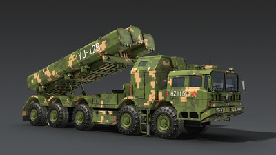 鹰击12B YJ12B模型-装甲车／坦克模型库-3ds Max(.max)模型下载-cg模型网