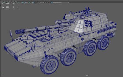 PLL09式122毫米轮式自行榴弹炮 车_小兔叽作品_车辆装甲车／坦克车辆装甲车／坦克_cg模型网