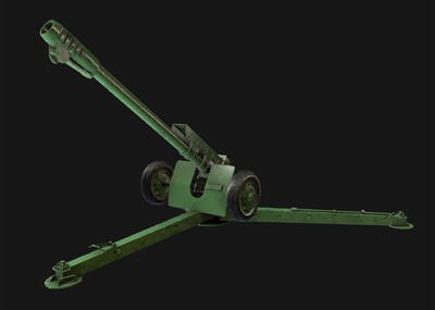 PL96式122毫米榴弹炮 中国PL-96式122毫米牵引式模型-火炮器械模型库-3ds Max(.max)模型下载-cg模型网