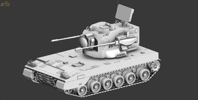 PBR PGZ-07自行高炮模型-装甲车／坦克模型库-FBX(.fbx)模型下载-cg模型网