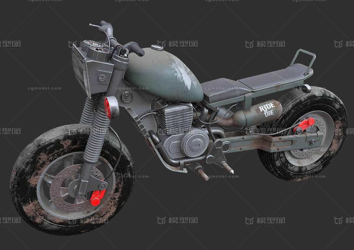 PBR次世代 摩托车模型-摩托车模型库-FBX(.fbx)模型下载-cg模型网
