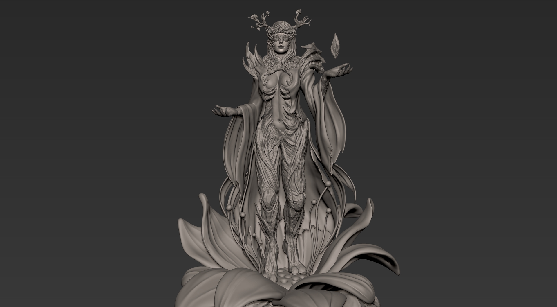 森林女王 forest queen模型 - 角色/人物/生物 - 作品模型 - CG模型网