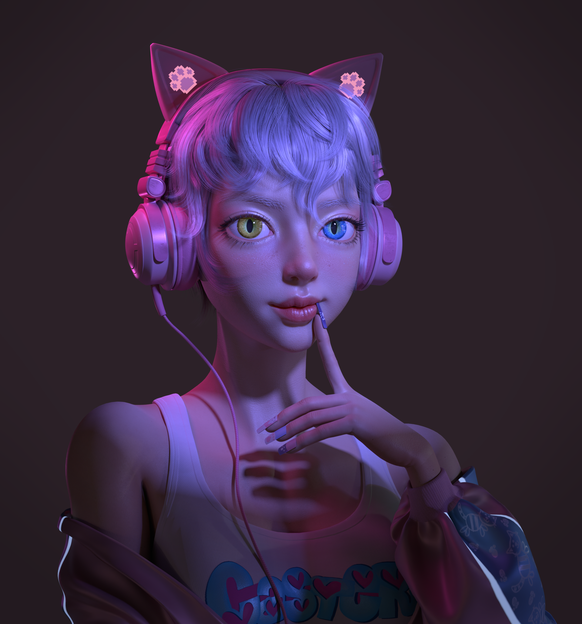 Devon Rex Girl模型 - 角色/人物/生物 - 作品模型 - CG模型网