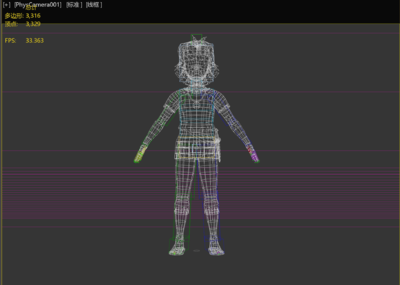 卡通男孩Bip骨骼绑定模型-孩子-男模型库-3ds Max(.max)模型下载-cg模型网