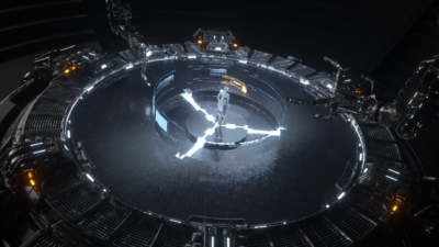 C4D机器人 机械感 未来 显示 HUD 智能 元宇宙 未来模型-科幻场景模型库-Cinema 4D(.c4d)模型下载-cg模型网