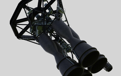 RD-108 火箭发动机模型-其他航天设施模型库-Blender(.blend)模型下载-cg模型网