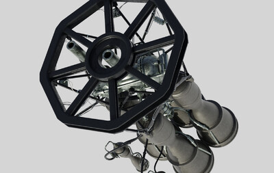 RD-108 火箭发动机模型-其他航天设施模型库-Blender(.blend)模型下载-cg模型网
