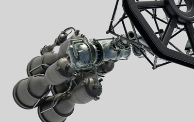 RD-108 火箭发动机模型-其他航天设施模型库-Blender(.blend)模型下载-cg模型网