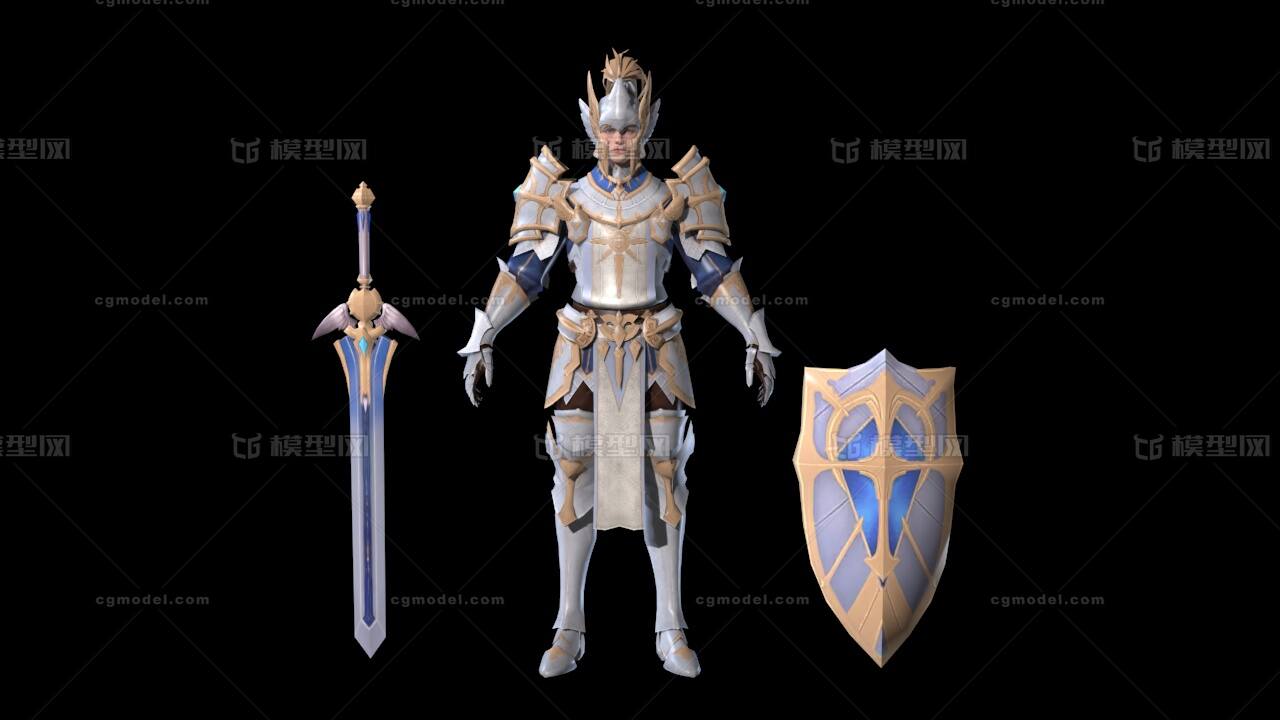 战士 次世代铠甲武士模型-男人模型库-3ds Max(.max)模型下载-cg模型网